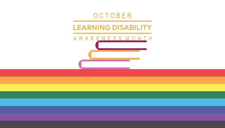 Learning disability awareness month Royalty Free Vector