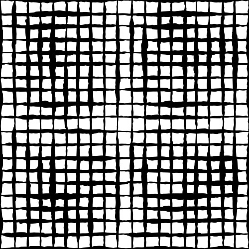 Boho check hand drawn ink seamless pattern Vector Image