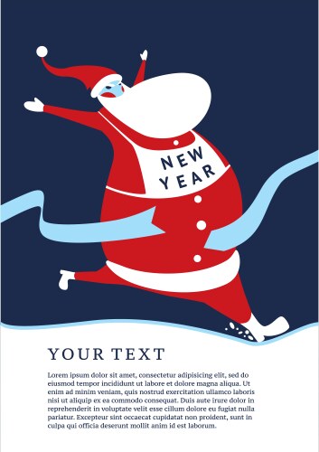 Santa Running Vector Images (over 1,400)