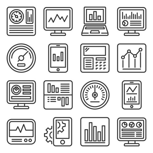 Computer Dashboard Icon Vector Images (over 7,600)