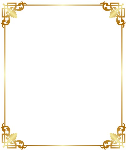 Gold Decorative Frame Royalty Free Vector Image
