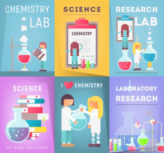 Science laboratory research Royalty Free Vector Image