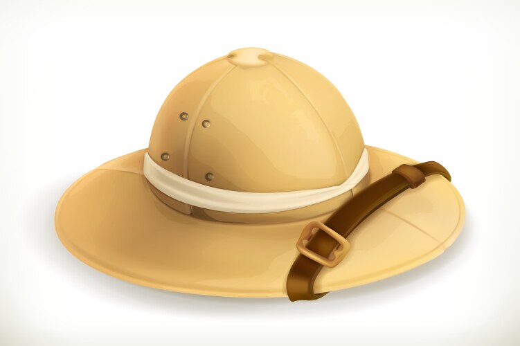 Pith helmet Royalty Free Vector Image - VectorStock
