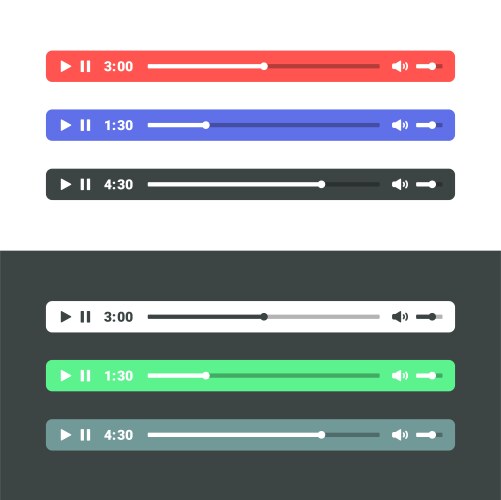 Audio file formats Royalty Free Vector Image - VectorStock