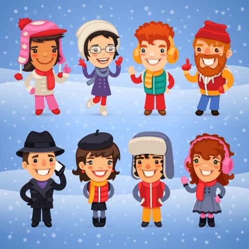 Winter Clothes Cartoon Vector Images (over 31,000)