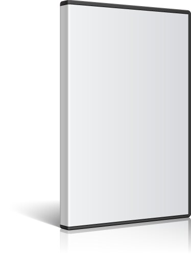 Cool realistic case for dvd or cd disk Royalty Free Vector