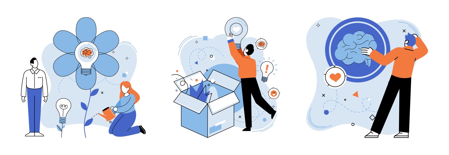 Idea in a box smart strategies dismantle walls Vector Image