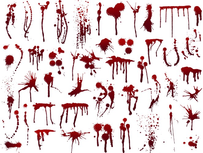 Blood Drip & Splatter - Halloween Royalty Free Vector