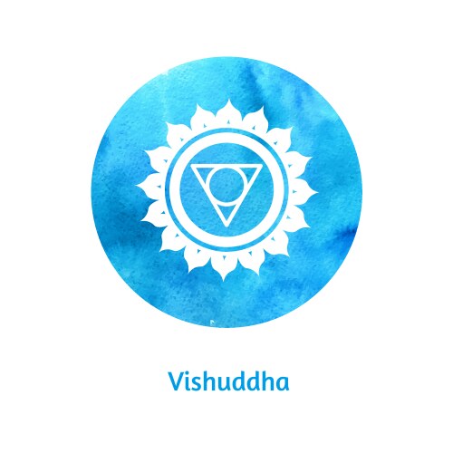 Chakra vishuddha Royalty Free Vector Image - VectorStock