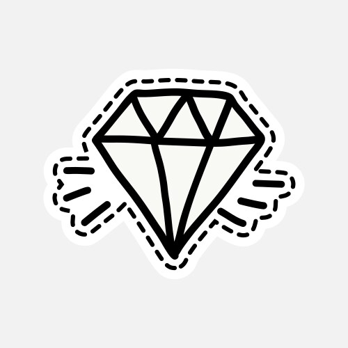 Isolated patch design Royalty Free Vector Image