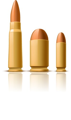 Golden bullet Royalty Free Vector Image - VectorStock