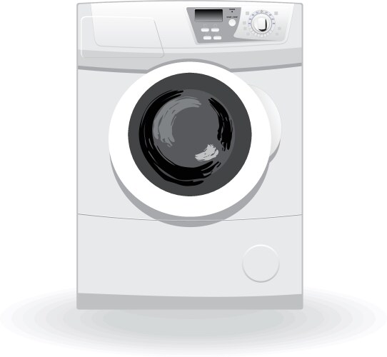 Realistic washing machine different view Vector Image