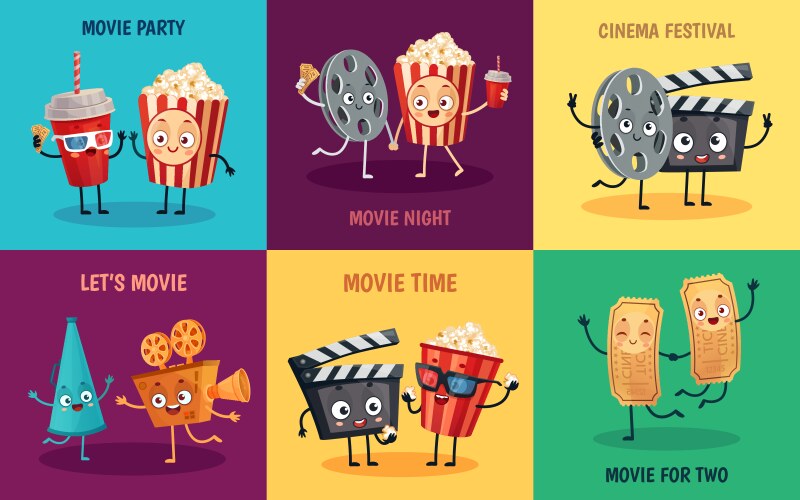 Popcorn Cartoon Vector Images (over 10,000)