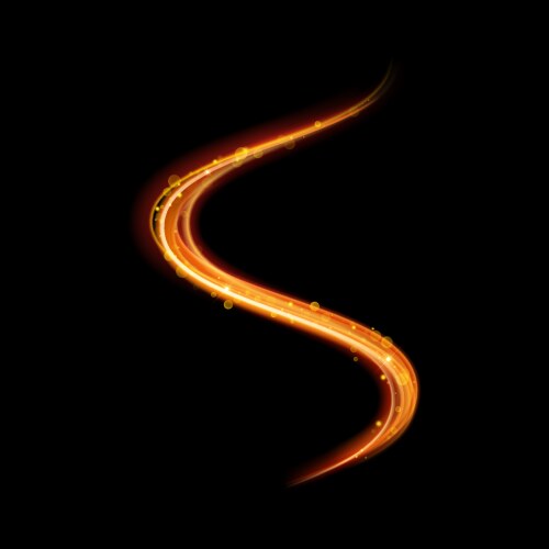 Purple light trail wave speed trace line twirl Vector Image