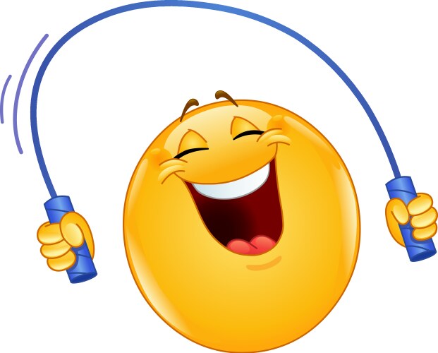 Spinning ball emoticon Royalty Free Vector Image