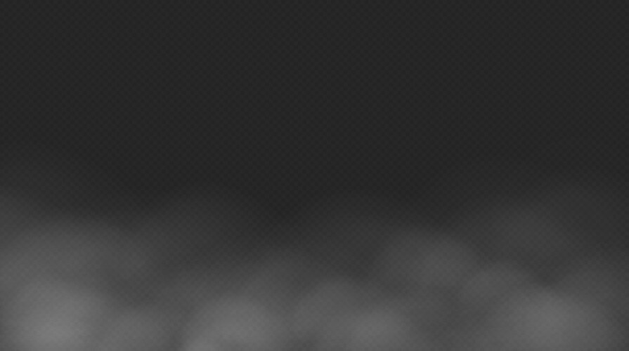 Grey clouds of smoke or fog png on transparent Vector Image