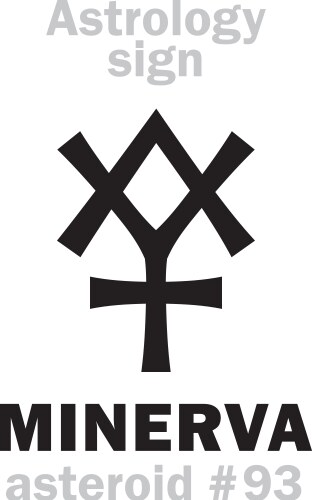 Astrology asteroid themis Royalty Free Vector Image