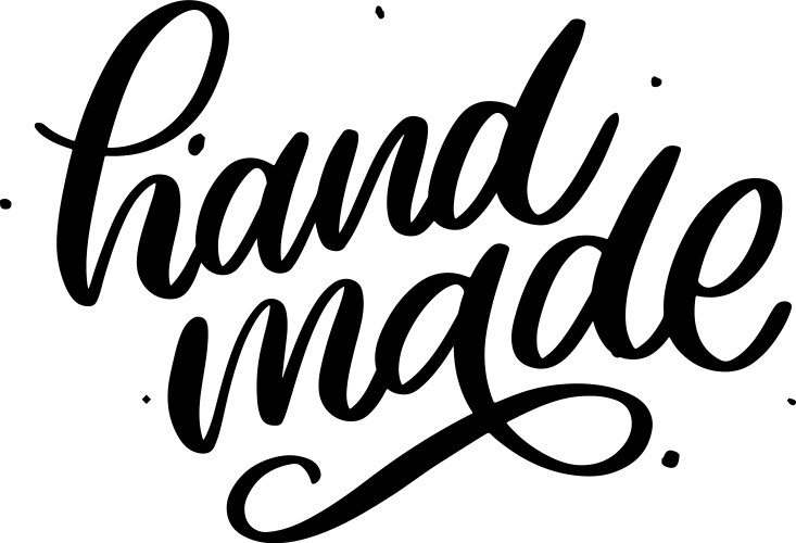 Self-made lettering calligraphy motivation Vector Image