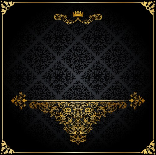 Royal golden frame Royalty Free Vector Image - VectorStock