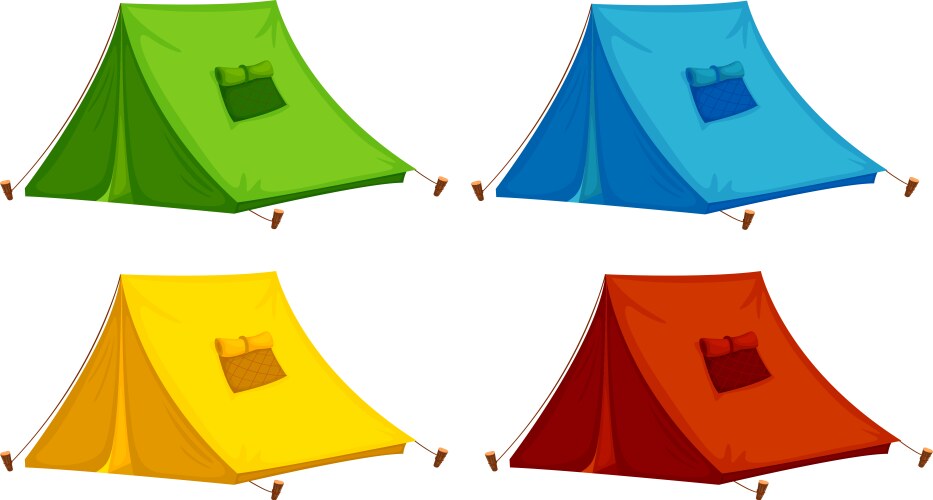 Cute tent Royalty Free Vector Image - VectorStock