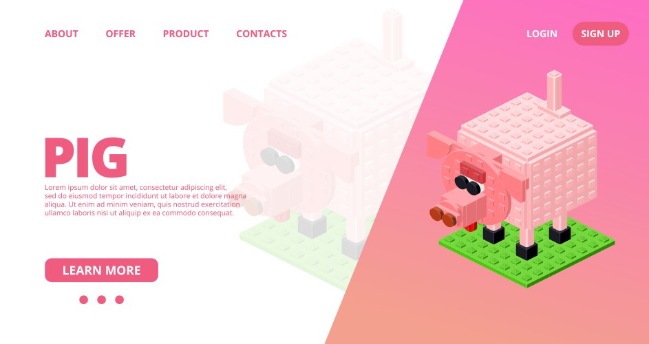 Isometric Pig Vector Images (over 2,200)