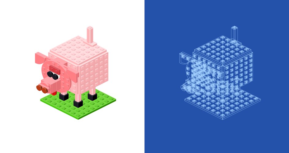 Cow project for print and decoration Royalty Free Vector