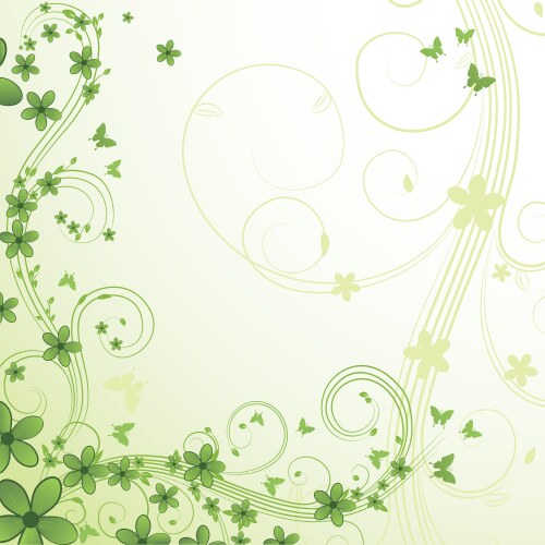 Floral border background Royalty Free Vector Image