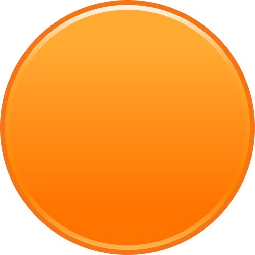 Popular orange color web button 3d Royalty Free Vector Image