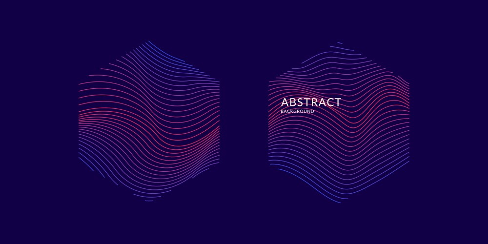 Abstract background with dynamic waves Royalty Free Vector