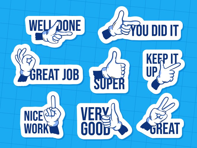 Good Job Stickers Vector Images (over 1,600)