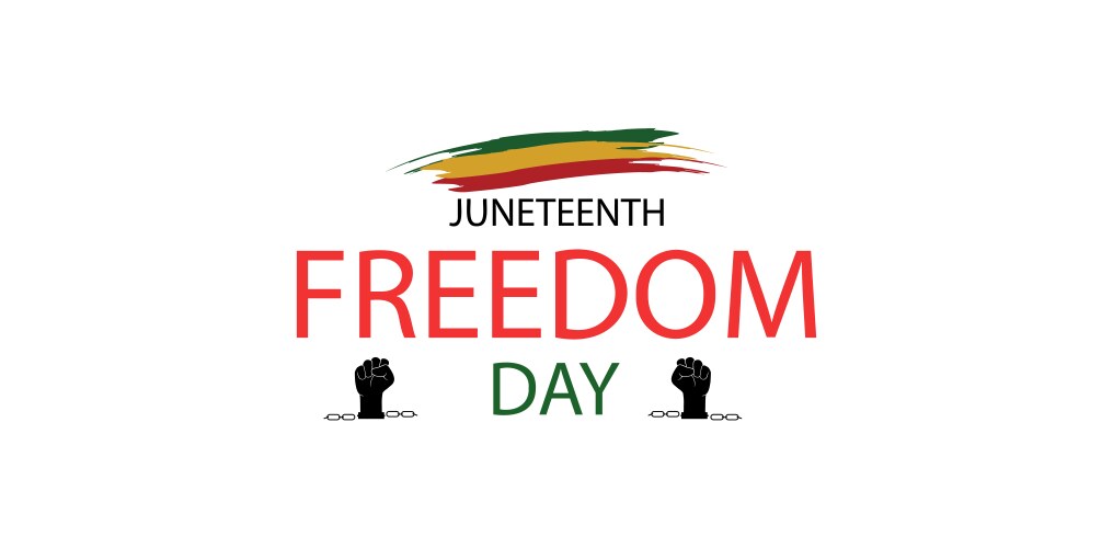 Juneteenth a celebration of freedom and unity Vector Image