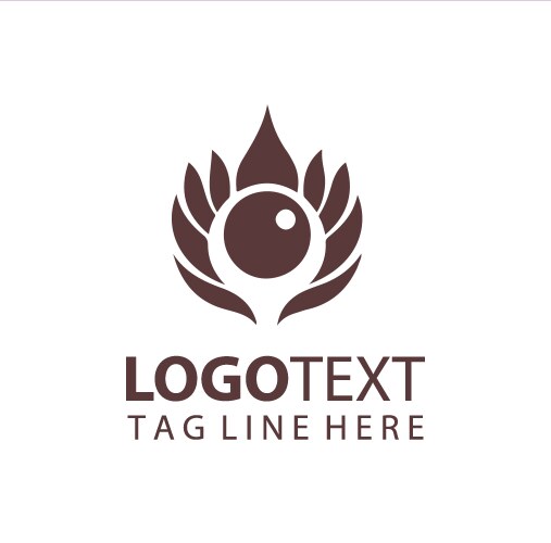 Animal eye logo Royalty Free Vector Image - VectorStock