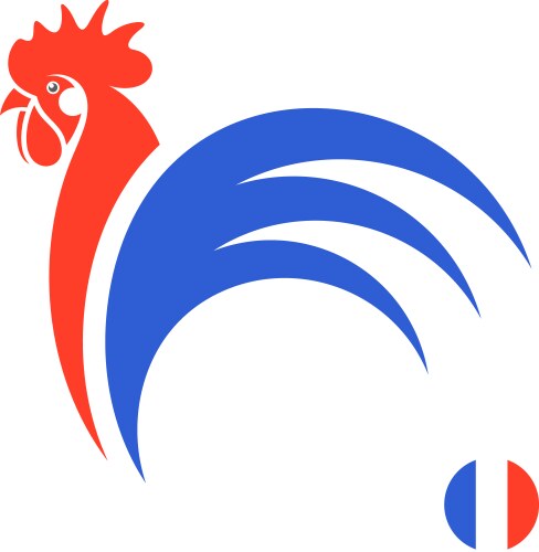 French Chicken Logo French Team Coq French Football Gift Football'