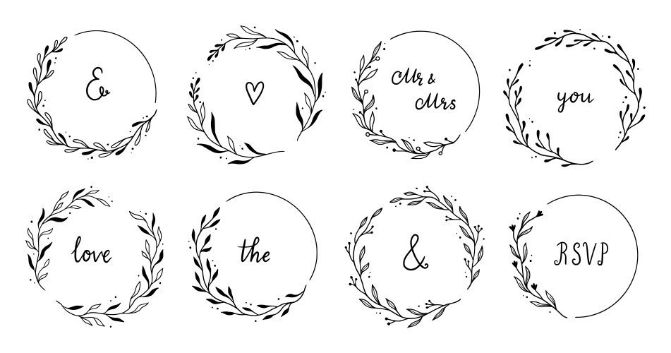 Wreath Outline Vector Images (over 18,000)