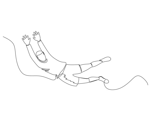 Continuous single line drawing of front view Vector Image