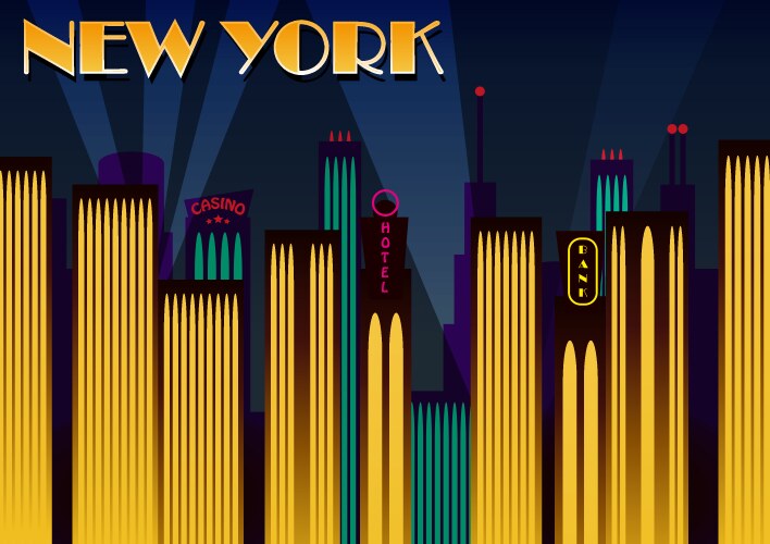 New York City Skyline Vector Images (over 4,700)