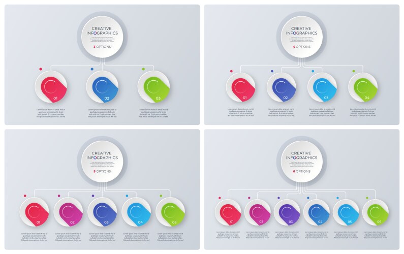 Modern style structure chart infographic design Vector Image
