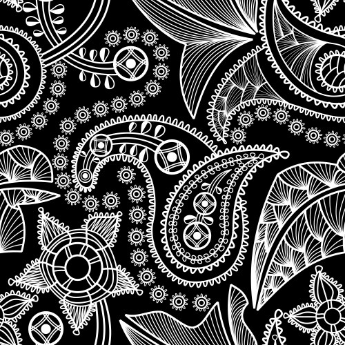 Seamless Paisley Pattern Vector Images (over 23,000)