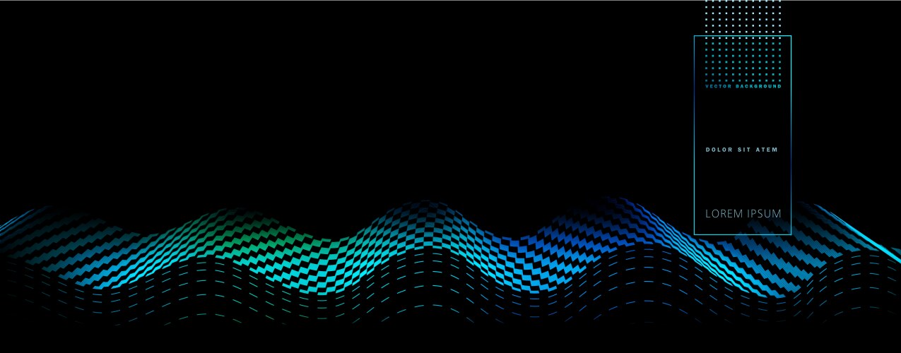 Music equalizer bars on black background Vector Image