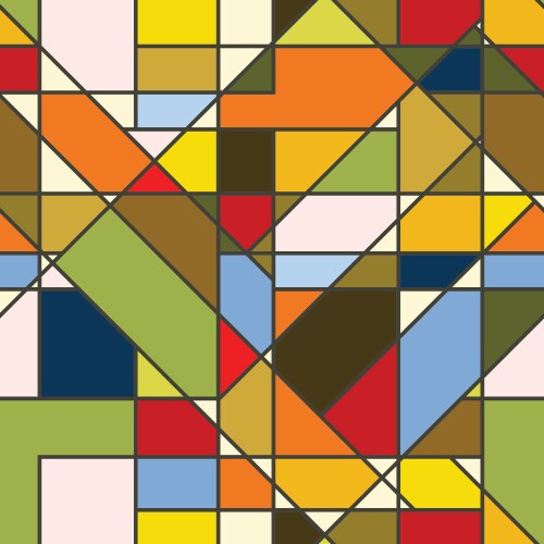 Bright abstract geometric pattern Royalty Free Vector Image