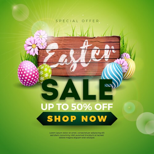 Spring sale poster Royalty Free Vector Image - VectorStock