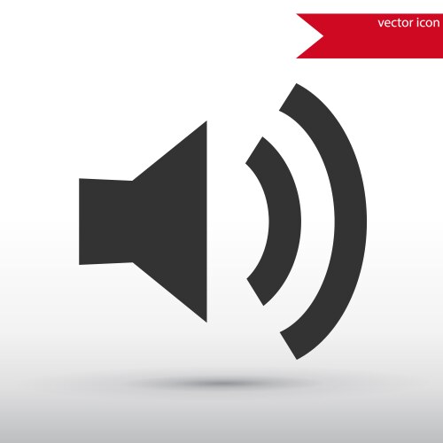 Speaker icon Royalty Free Vector Image - VectorStock