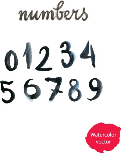 Cartoon numbers Royalty Free Vector Image - VectorStock