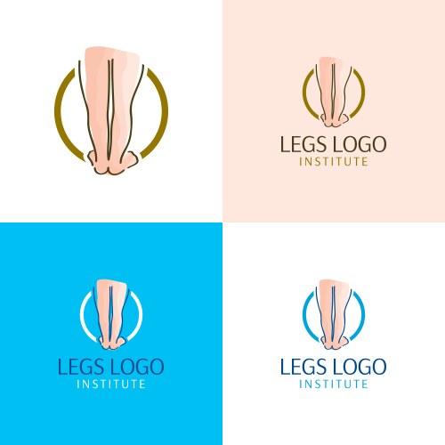 Unicorn logo modern design Royalty Free Vector Image