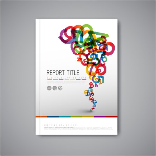 Modern abstract book cover template Royalty Free Vector