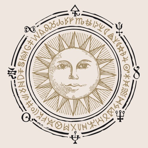 Medieval Sun Vector Images (over 2,500)