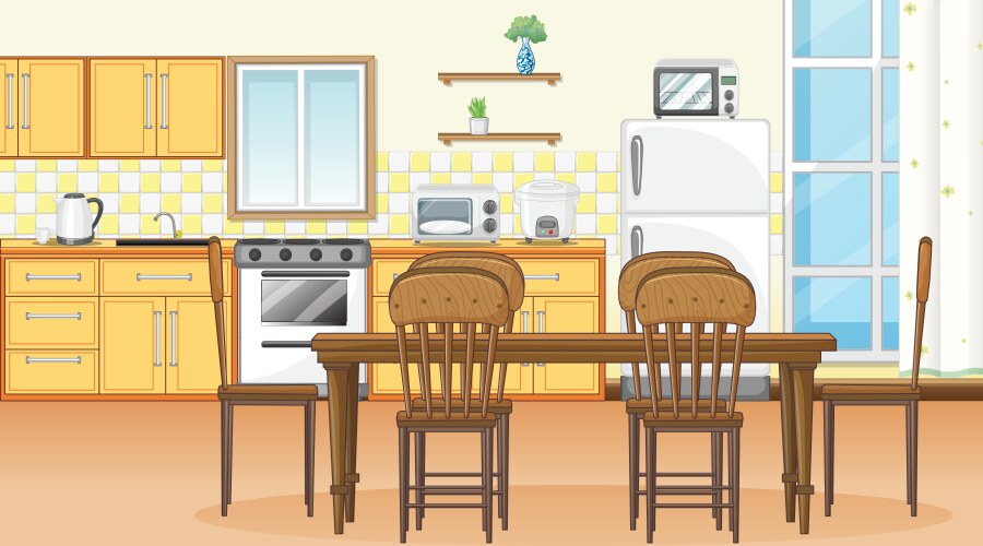 Cartoon Dining Room Clipart Dining Room Cartoon Clipart Vector Images