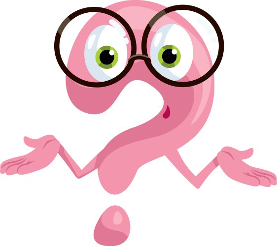 Funny Question Mark Cartoon Question Mark Stickers, Pack Of 60