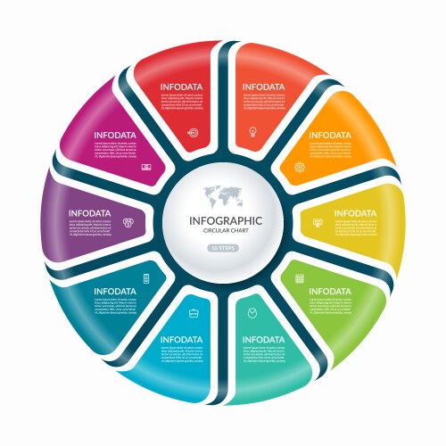 10 Step Infographic Vector Images (over 10,000)