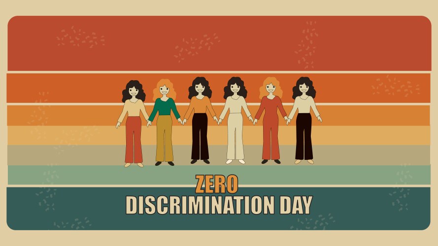 Zero Discrimination Day Global Unity Royalty Free Vector